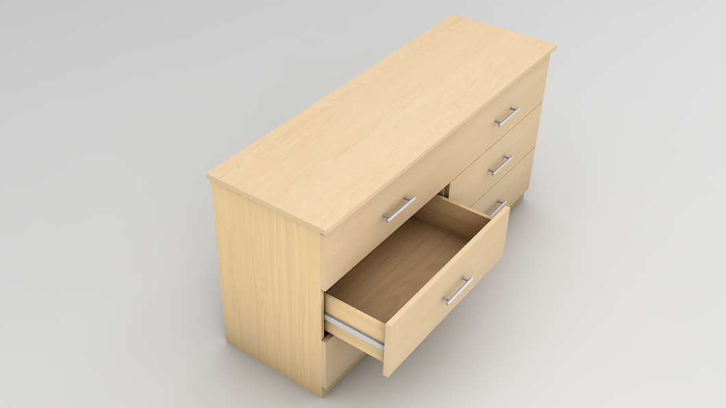 Commode 6 tiroirs (horizontale) | Le boulot vers